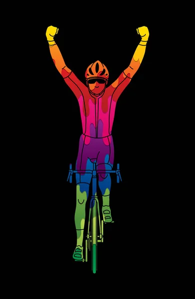 Bicycle riding front view graphic vector. Stock Vector by ©sila5775 ...