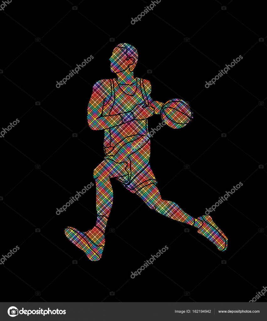 Basketball player running Stock Vector by ©sila5775 162194942