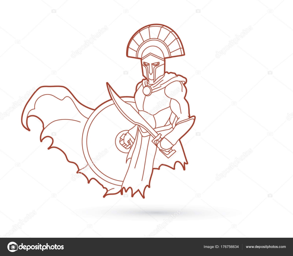 Spartan Sword Drawing