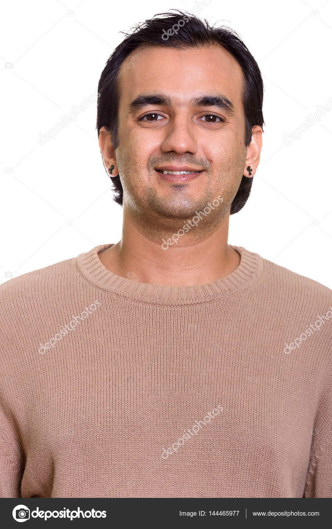 Face of happy Persian man smiling — Stock Photo © amazingmikael #144465977