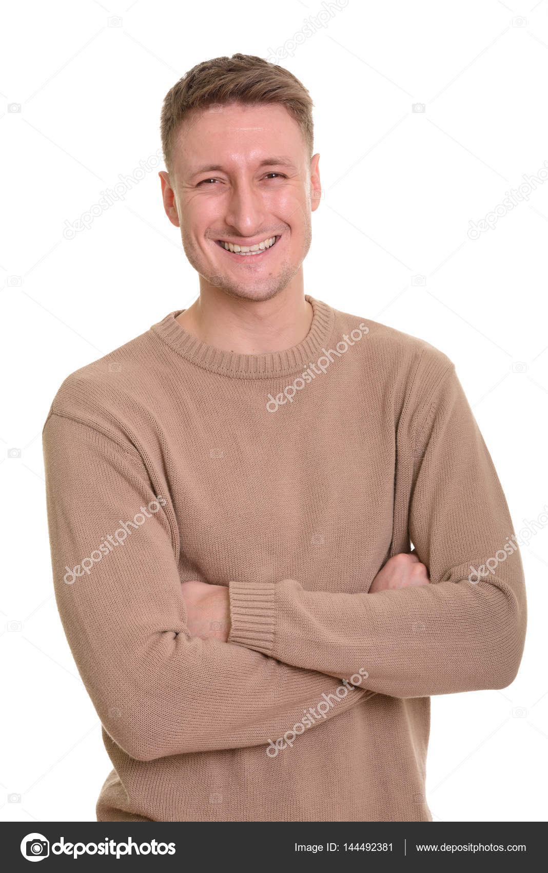 Happy handsome Caucasian man — Stock Photo © amazingmikael #144492381