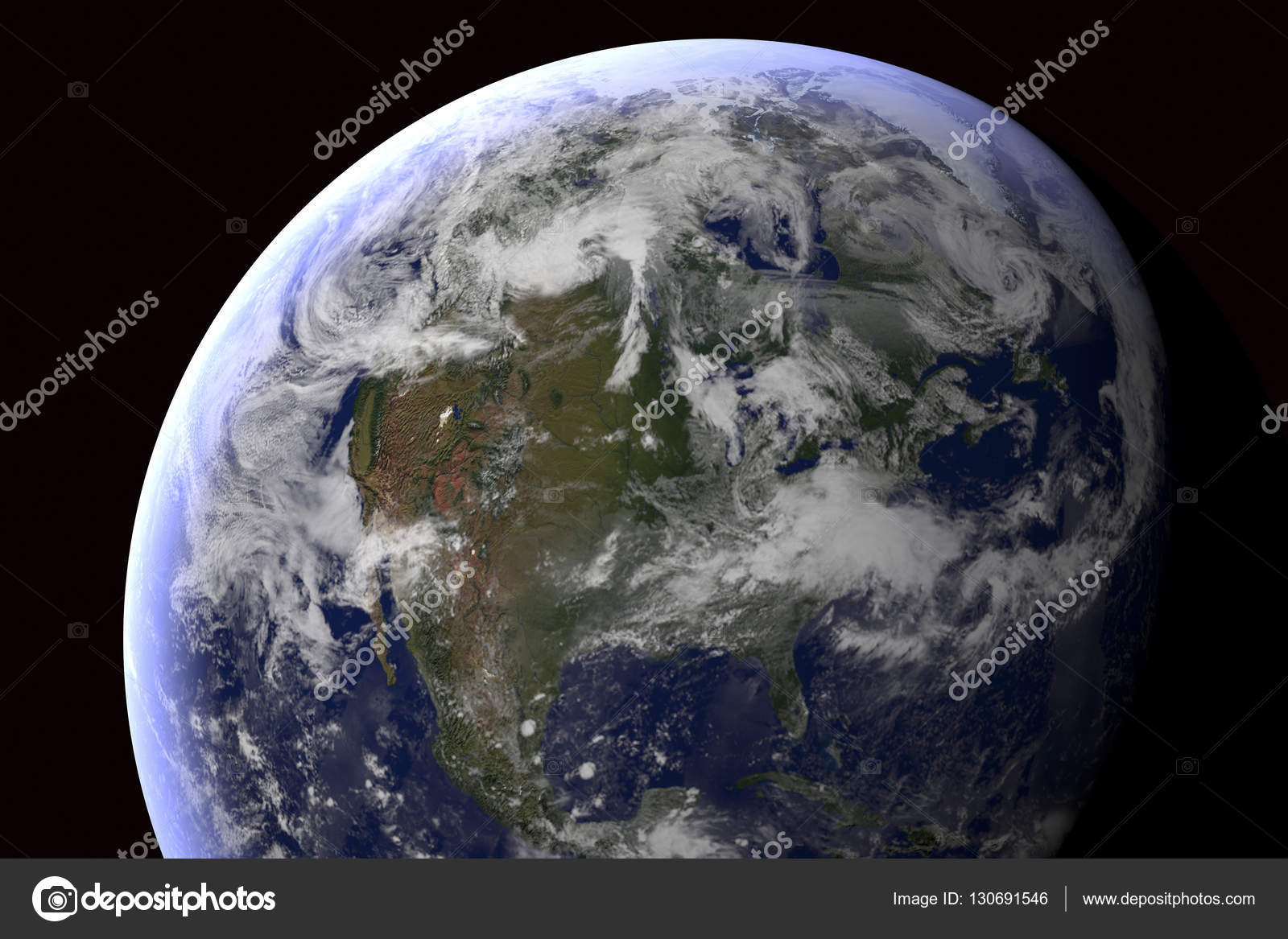 Planet Earth in Space Stock Photo by ©360ber 130691546