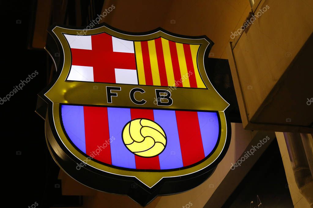 Logo sign "FC Barcelona" – Stock Editorial Photo © 360ber #161438876