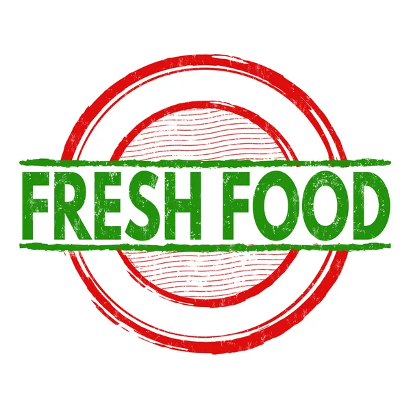 Fresh food sign or stamp Stock Vector by ©roxanabalint 125146344
