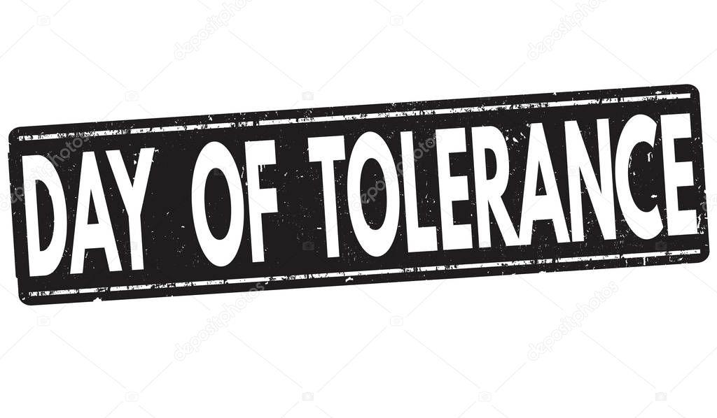 Day of Tolerance sign or stamp Stock Vector by ©roxanabalint 128946880