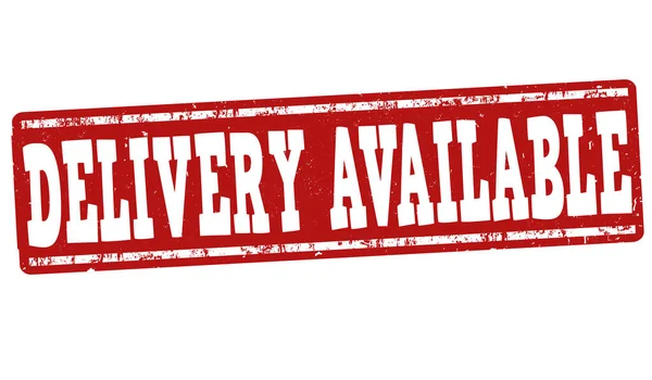 Delivery available sign or stamp — Stock Vector © roxanabalint #129045402