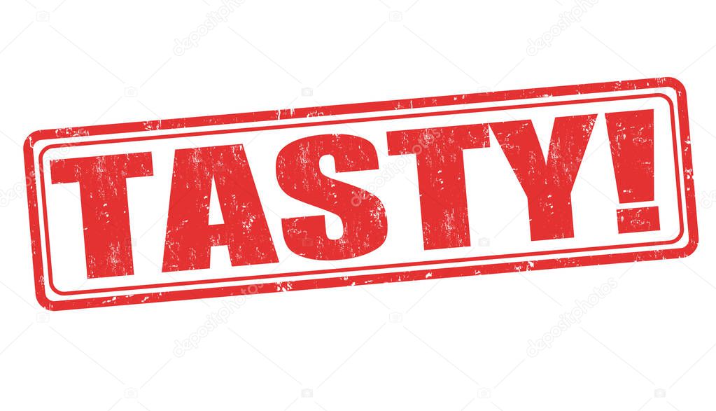 Tasty sign or stamp Stock Vector Image by ©roxanabalint #129511844