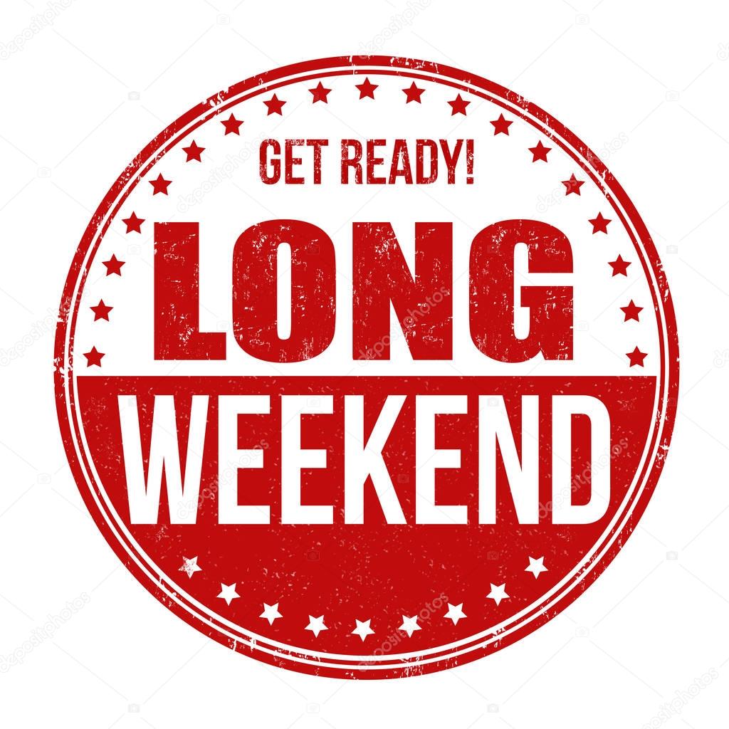 Long weekend sign or stamp Stock Vector Image by ©roxanabalint #129730544