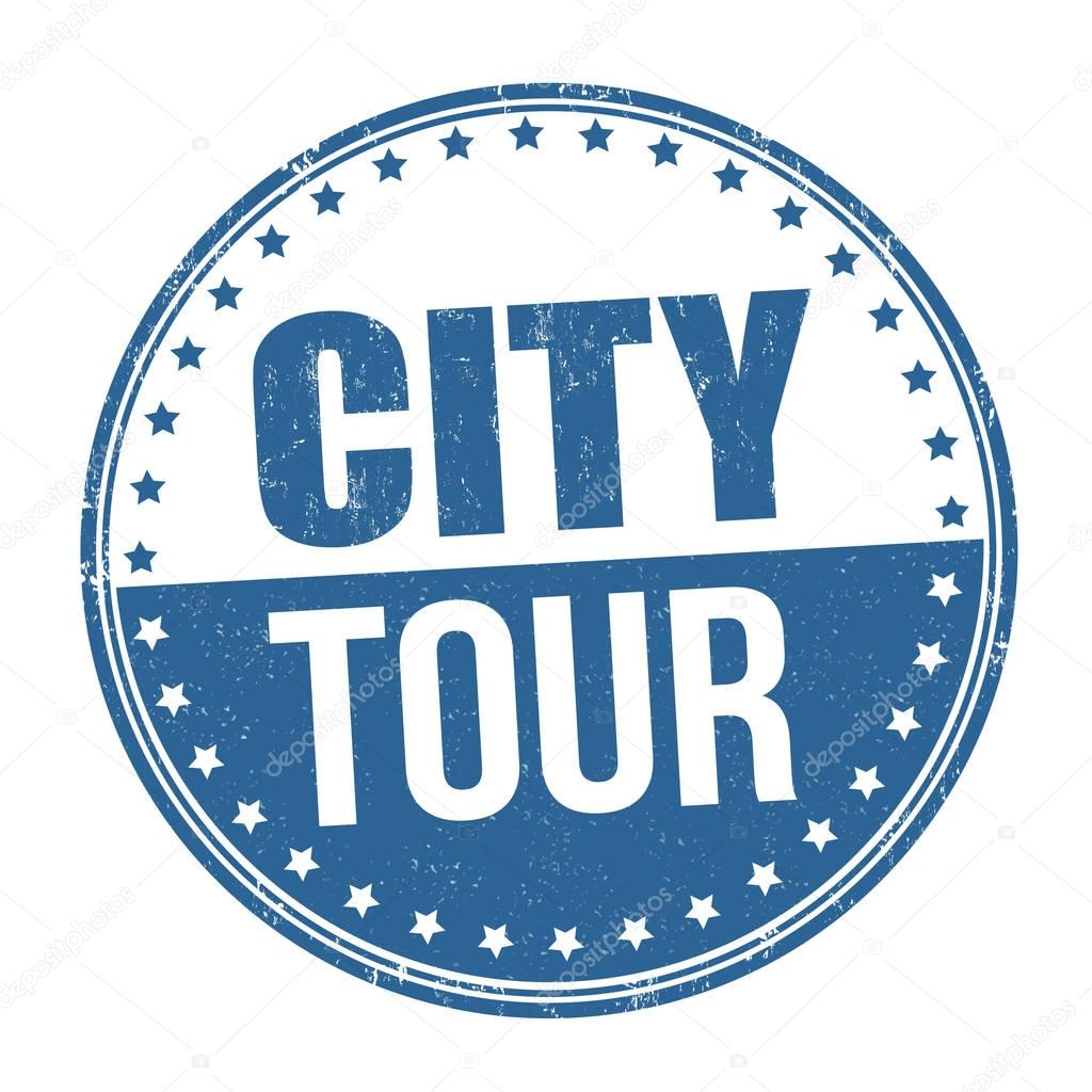 City tour sign or stamp — Stock Vector © roxanabalint #133199624