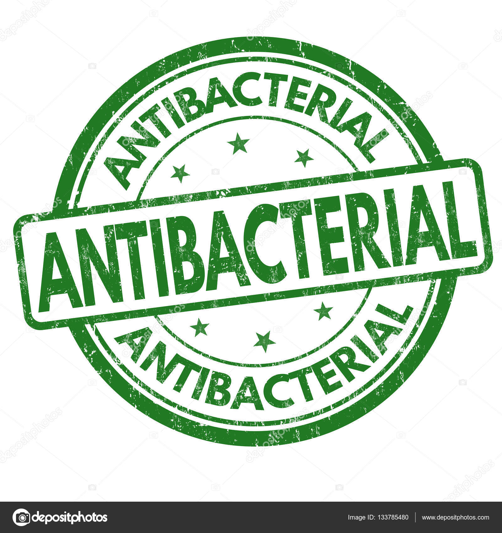 Antibacterial sign or stamp Stock Vector Image by ©roxanabalint #133785480
