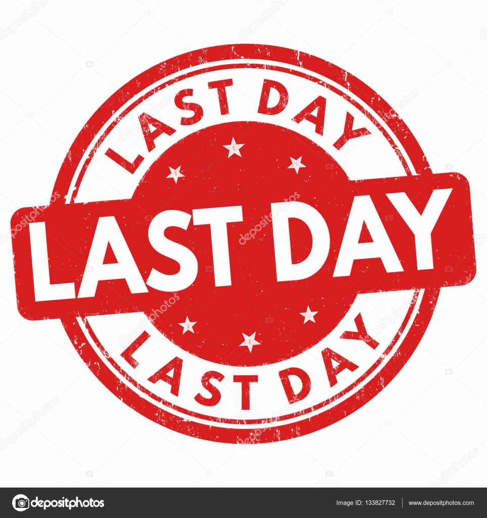Señal o sello del último día vector, gráfico vectorial © roxanabalint ...