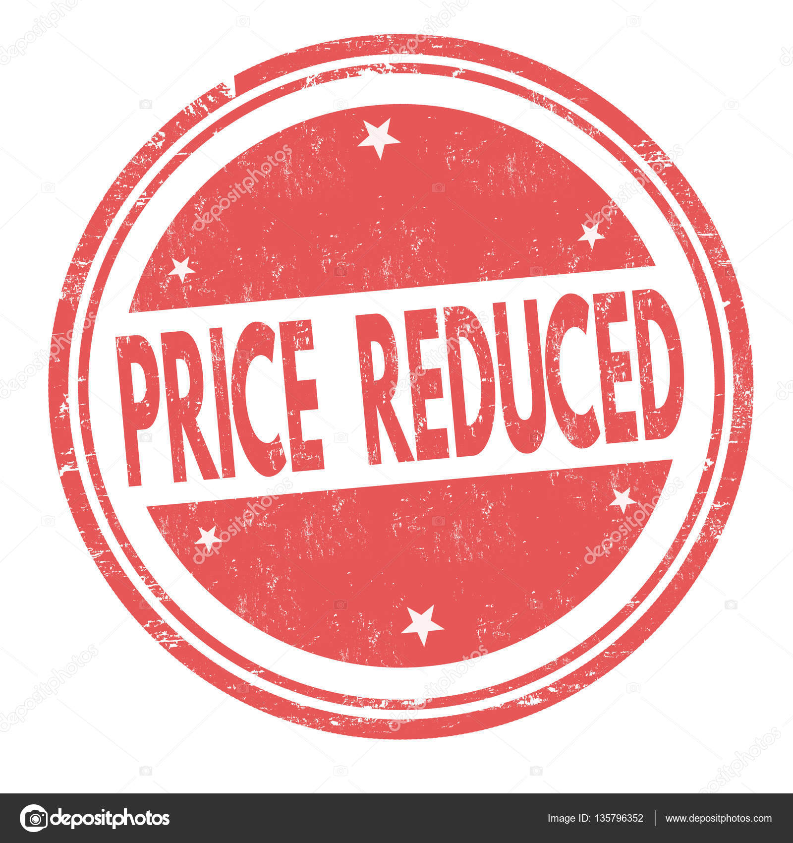 Price reduced sign or stamp Stock Vector Image by ©roxanabalint #135796352