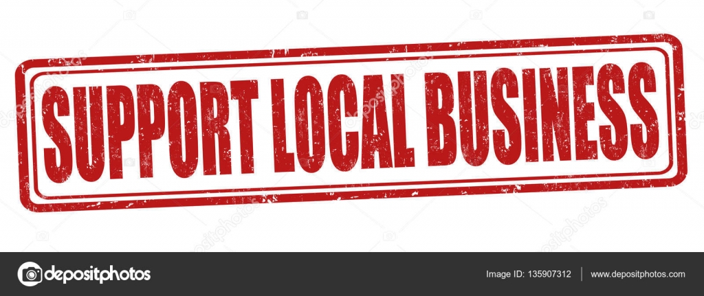 Support local business sign or stamp Stock Vector by ©roxanabalint ...
