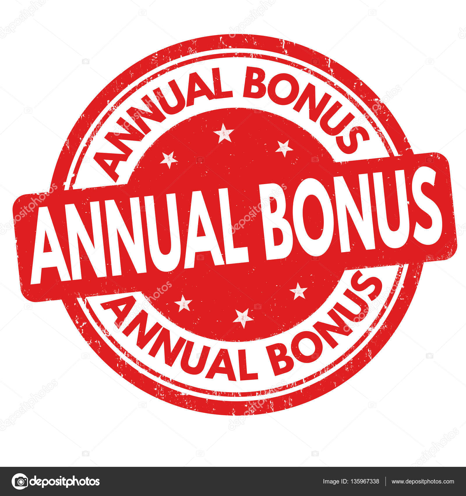 Annual bonus sign or stamp — Stock Vector © roxanabalint #135967338