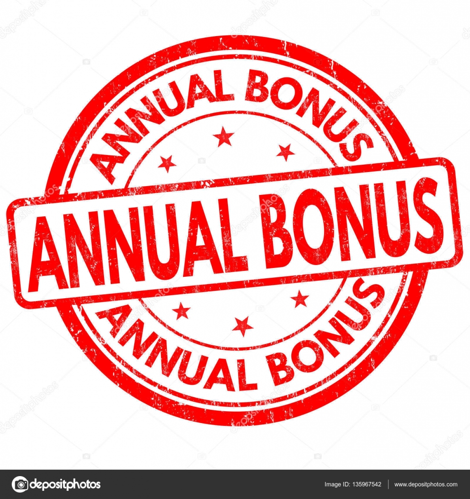 Annual bonus sign or stamp Stock Vector by ©roxanabalint 135967542