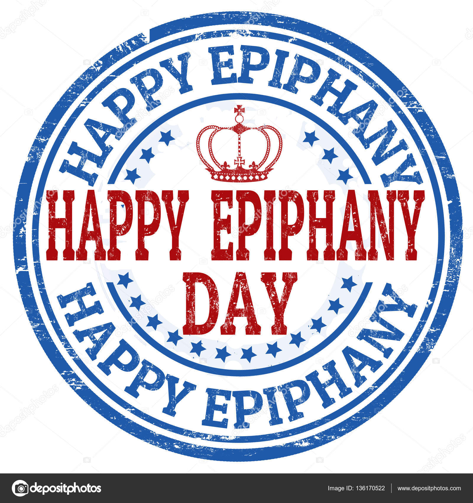 Happy Epiphany Day sign or stamp Stock Vector by ©roxanabalint 136170522