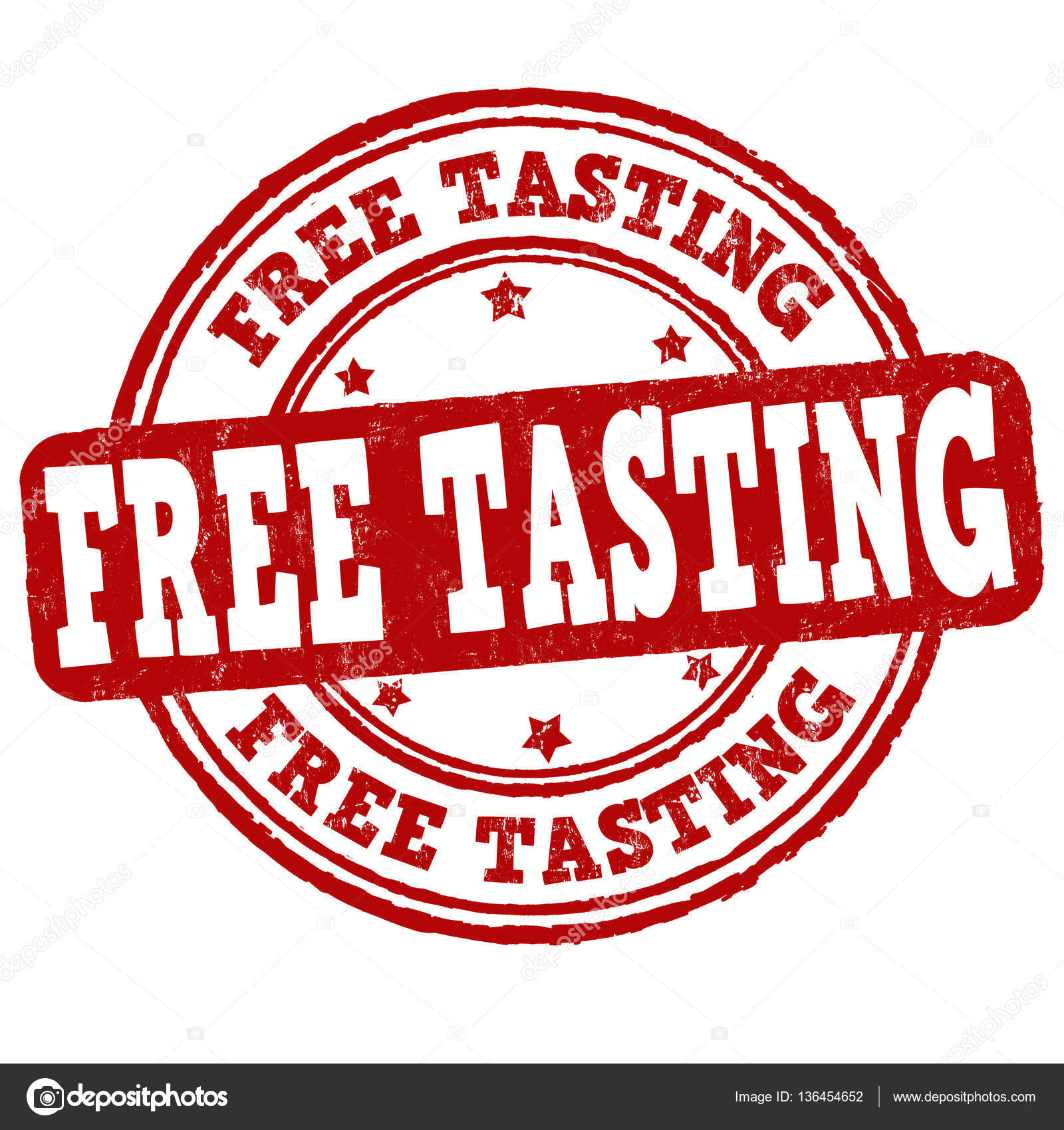 Free tasting sign or stamp — Stock Vector © roxanabalint #136454652