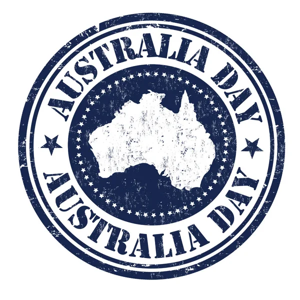 Australia day sign or stamp Stock Vector by ©roxanabalint 136455482