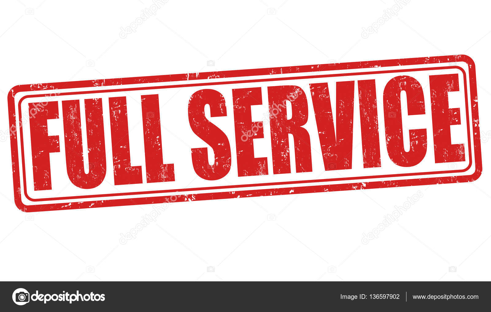 Full service sign or stamp Stock Vector Image by ©roxanabalint #136597902
