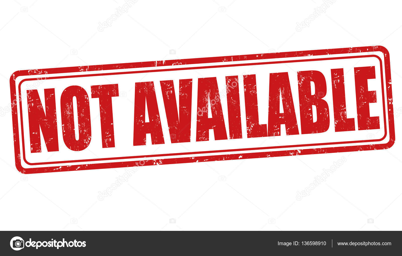 Not available sign or stamp — Stock Vector © roxanabalint #136598910