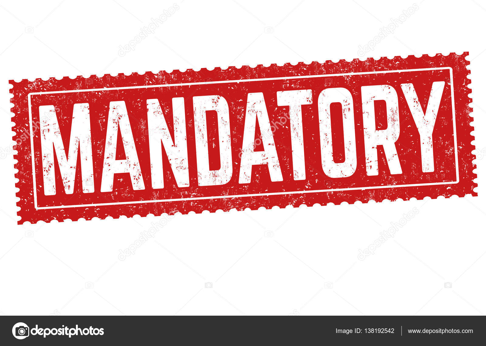Mandatory sign or stamp Stock Vector by ©roxanabalint 138192542