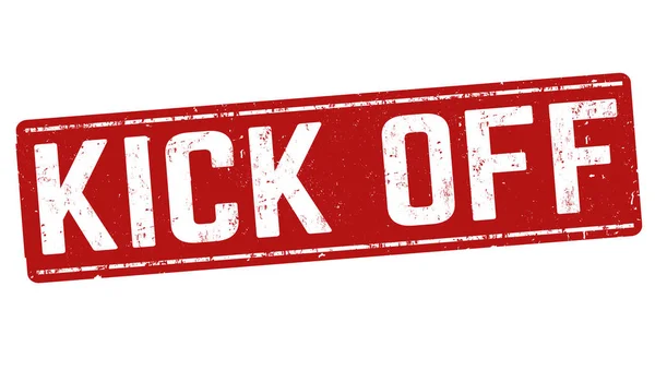 Kick off sign or stamp — Stock Vector © roxanabalint #143198357