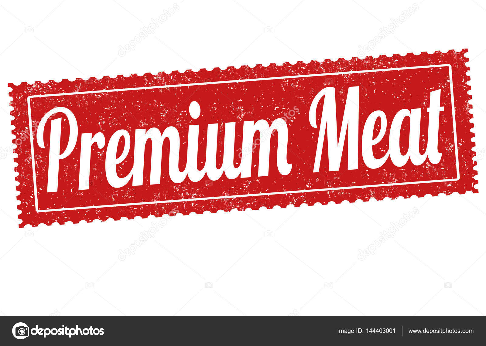Premium meat sign or stamp Stock Vector Image by ©roxanabalint #144403001