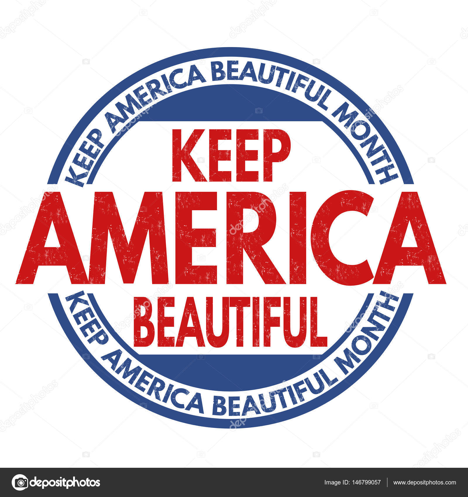 Keep america beautiful sign or stamp Stock Vector Image by ...