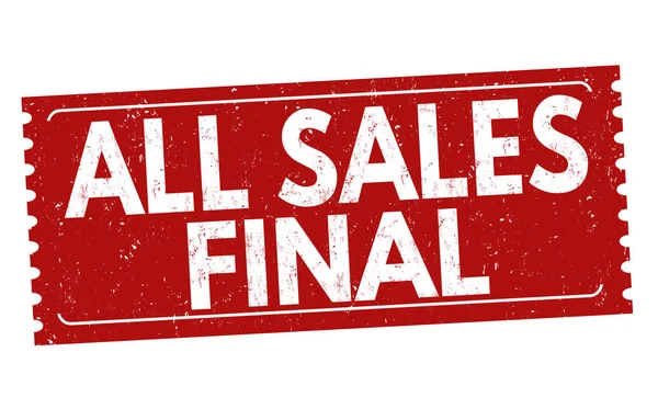 All sales final sign or stamp Stock Vector Image by ©roxanabalint ...