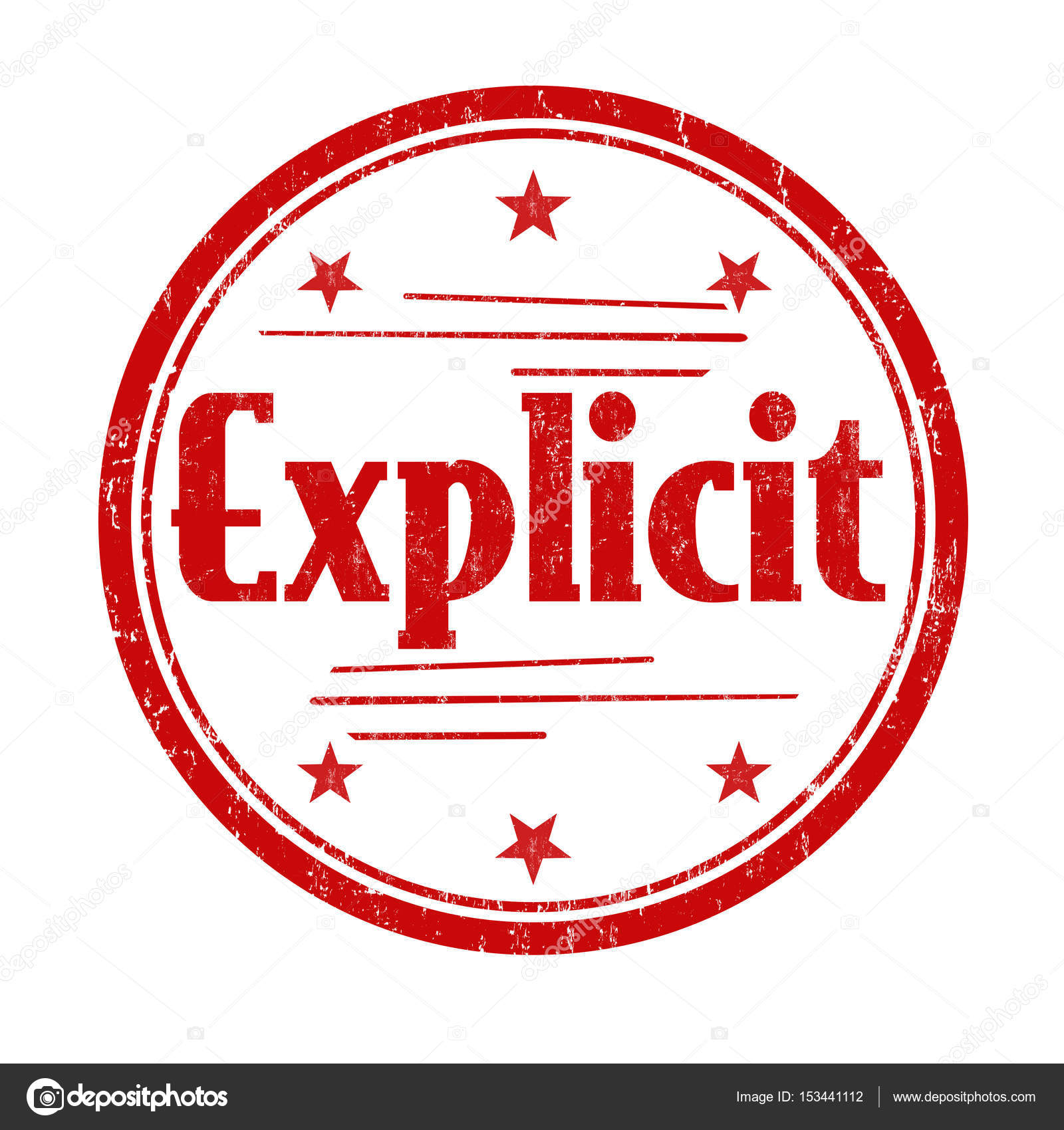 Explicit sign or stamp Stock Vector by ©roxanabalint 153441112