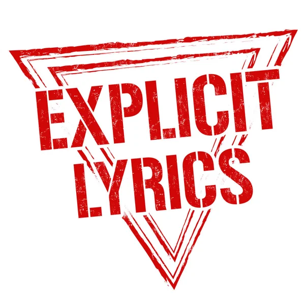 Explicit lyrics Vector Art Stock Images | Depositphotos