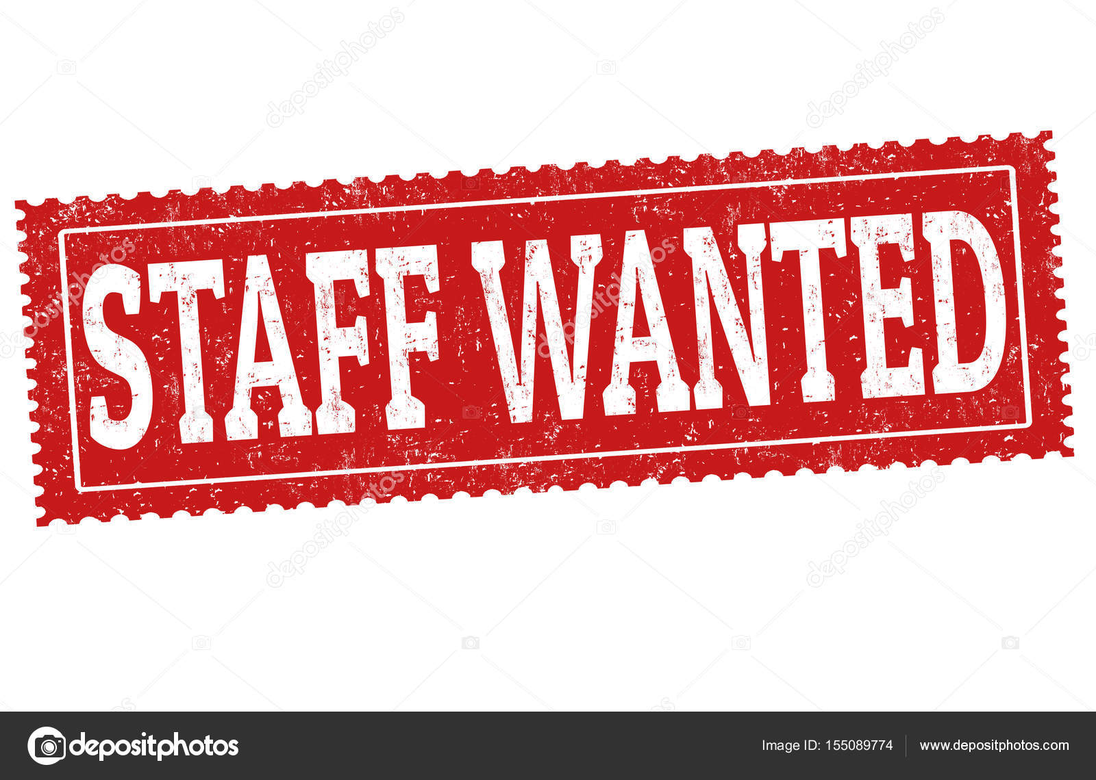 Staff wanted sign or stamp Stock Vector Image by ©roxanabalint #155089774