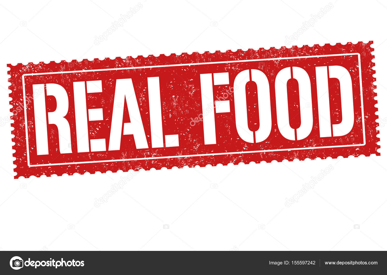 Real food sign or stamp Stock Vector Image by ©roxanabalint #155597242
