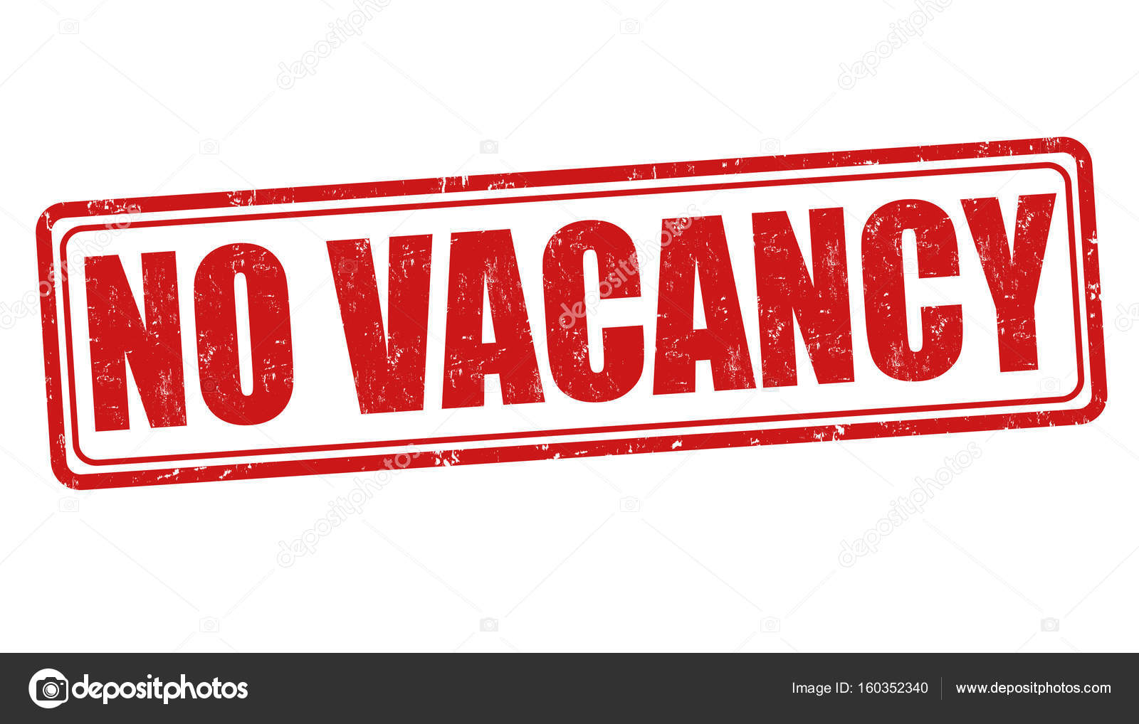 Sorry No Vacancy