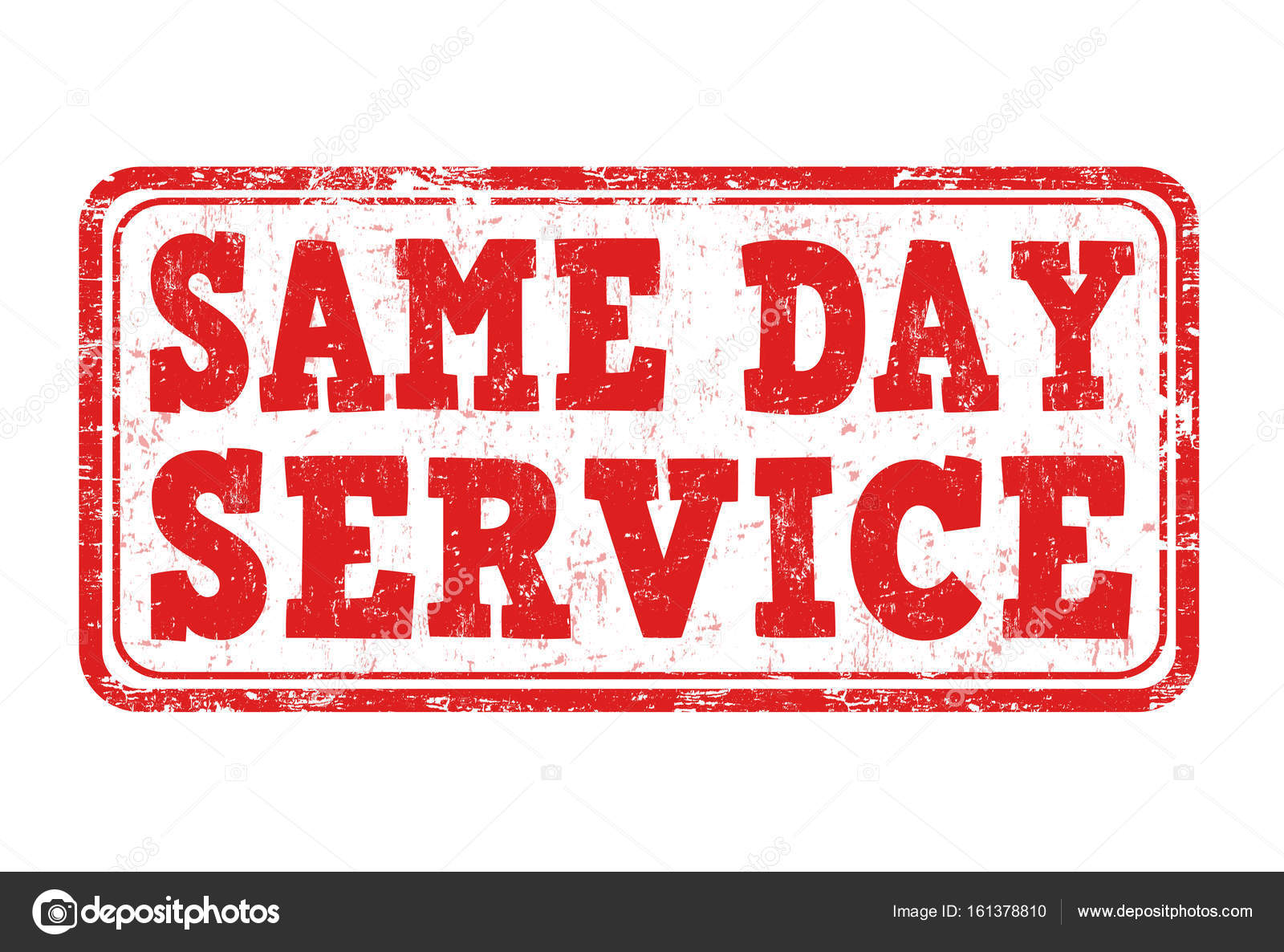 Same day service sign or stamp — Stock Vector © roxanabalint #161378810