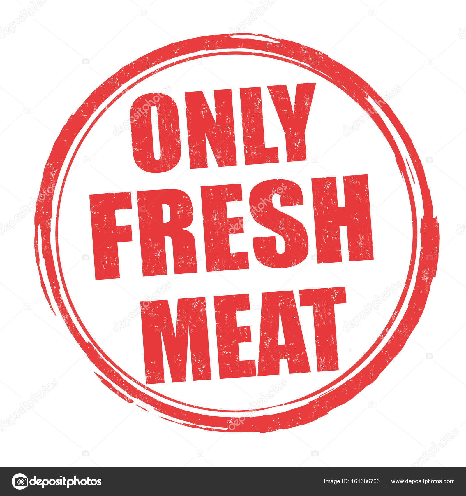 Only fresh meat sign or stamp Stock Vector by ©roxanabalint 161686706
