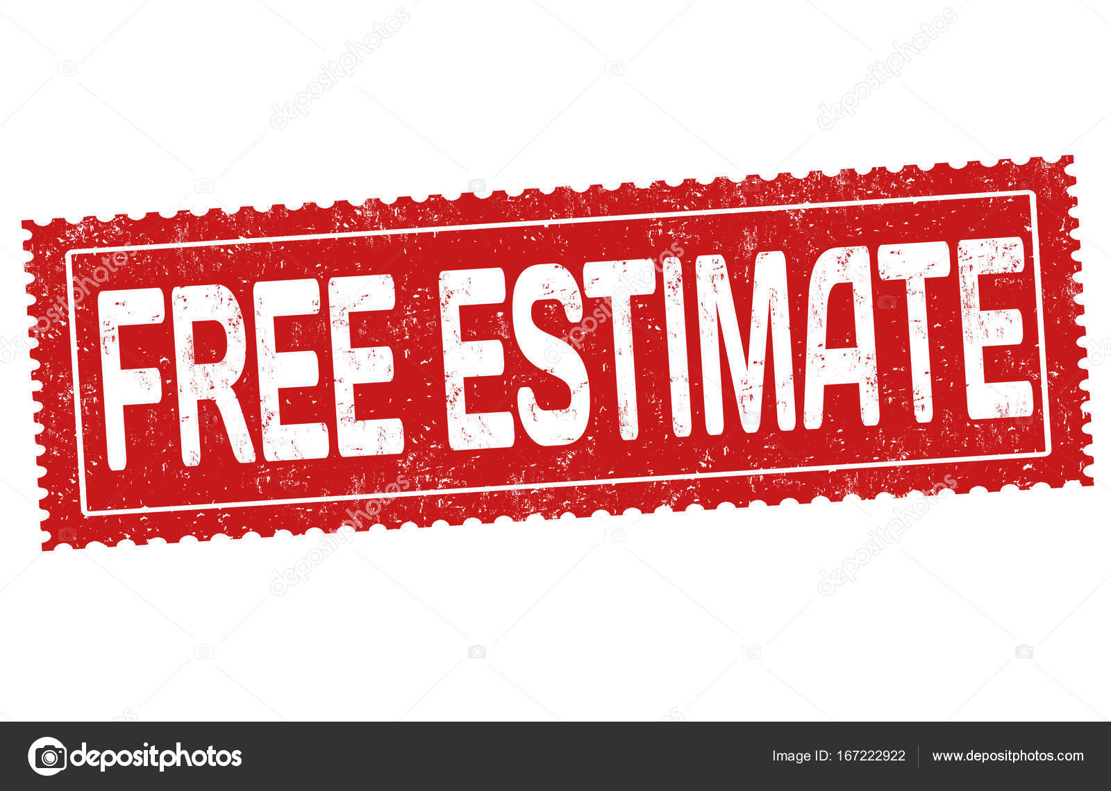 Free estimate sign or stamp Stock Vector by ©roxanabalint 167222922