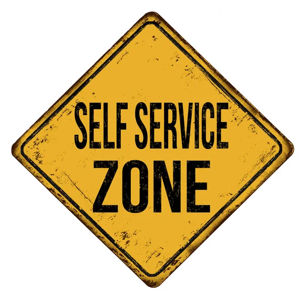 Caution comfort zone vintage metal sign Stock Vector Image by ...