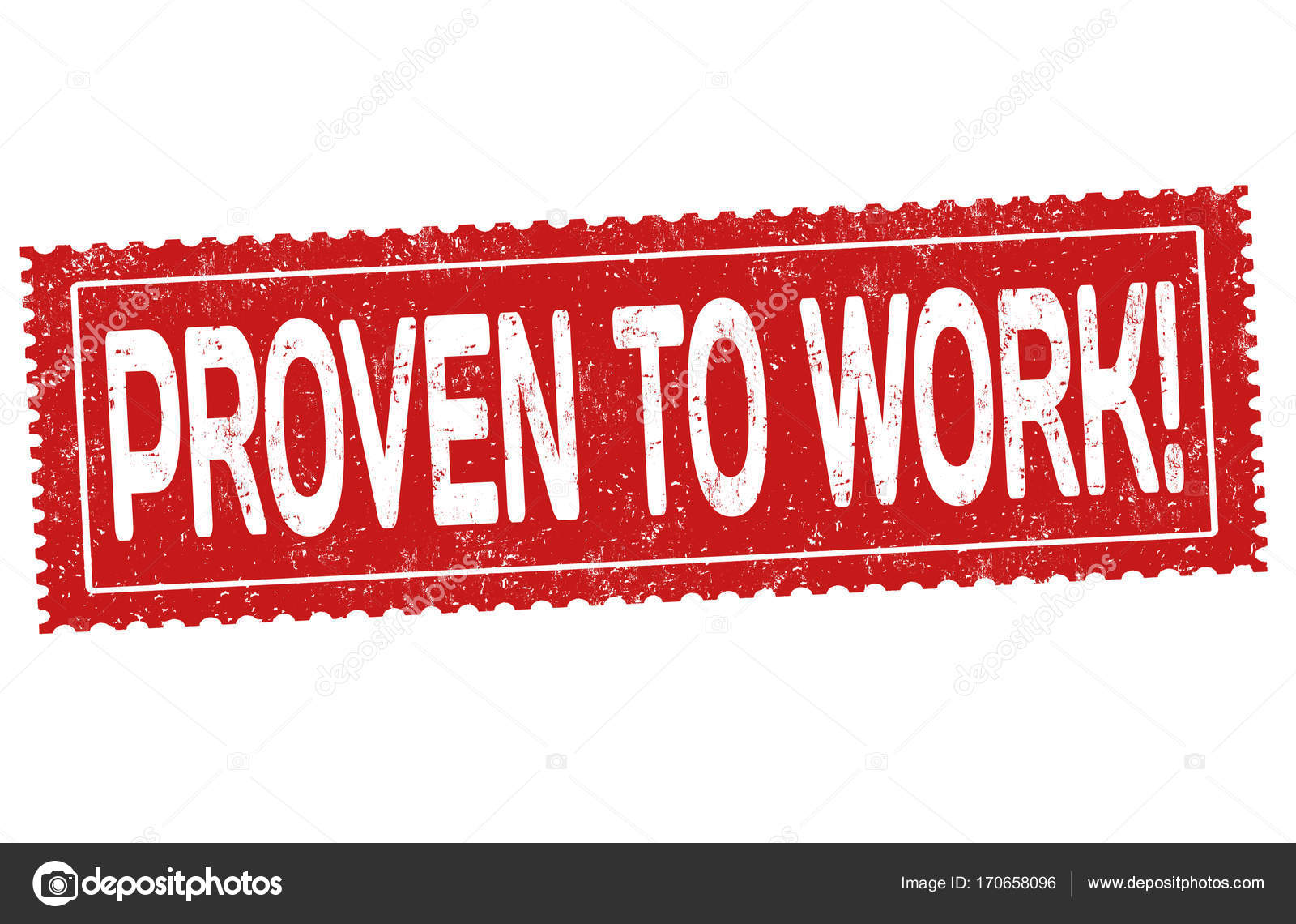 Proven to work sign or stamp Stock Vector Image by ©roxanabalint #170658096
