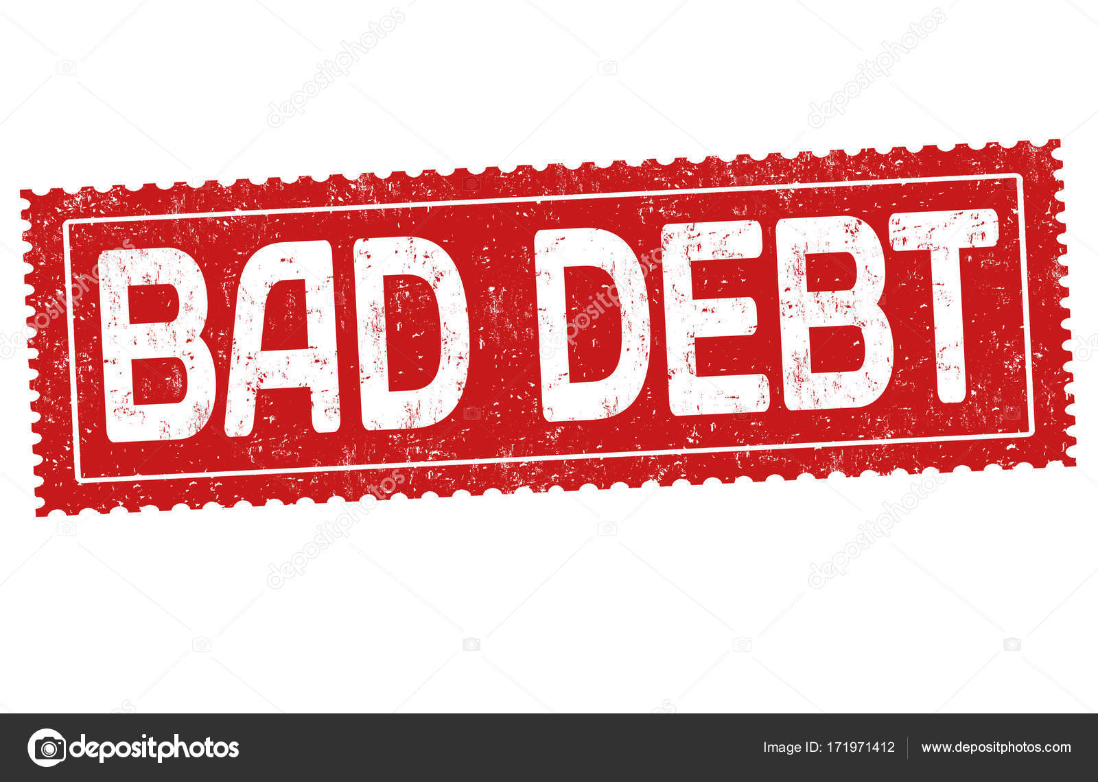 Bad debt grunge rubber stamp Stock Vector Image by ©roxanabalint #171971412