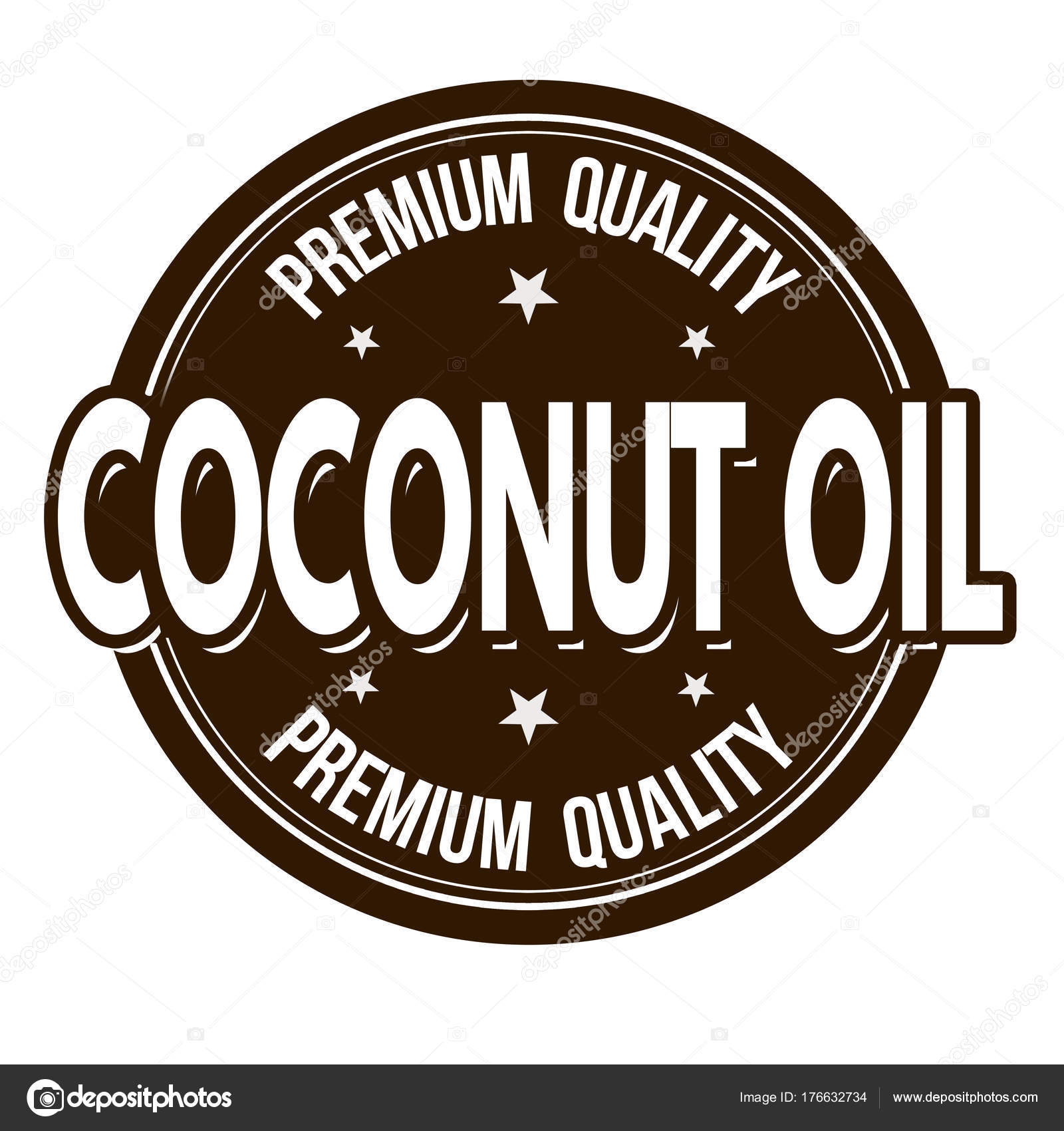 Coconut oil sign or stamp Stock Vector Image by ©roxanabalint #176632734