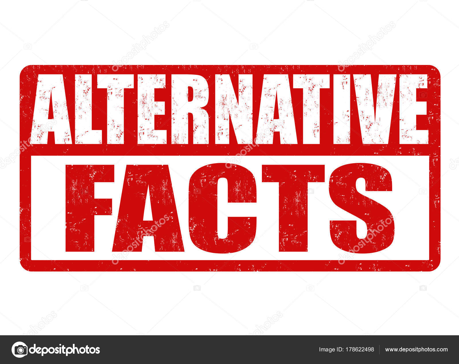 Alternative facts grunge rubber stamp Stock Vector Image by ...