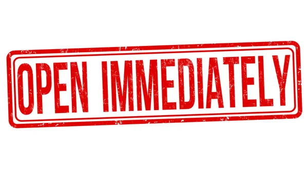 Open immediately stamp Vector Art Stock Images | Depositphotos