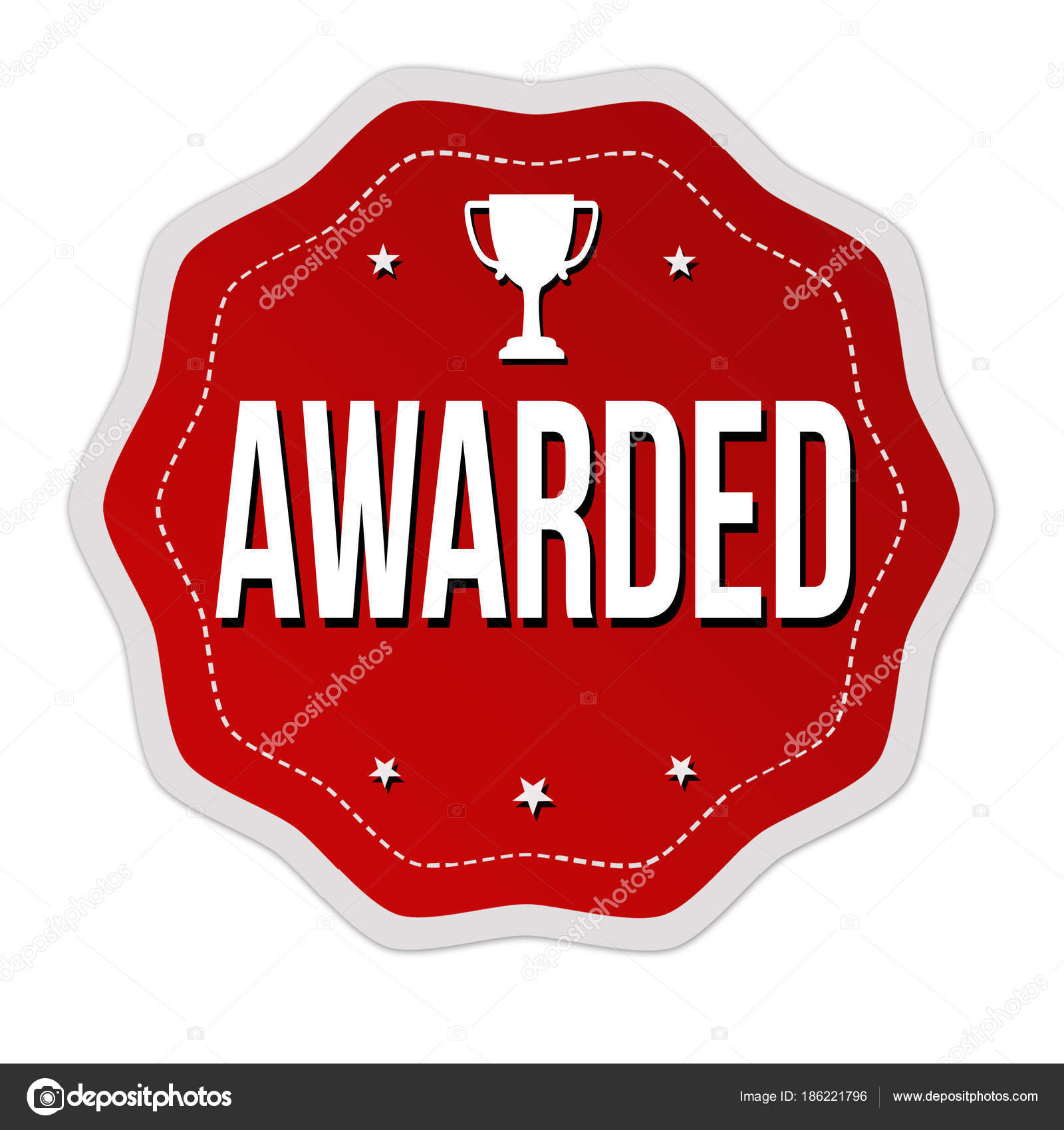 Awarded label or sticker Stock Vector Image by ©roxanabalint #186221796