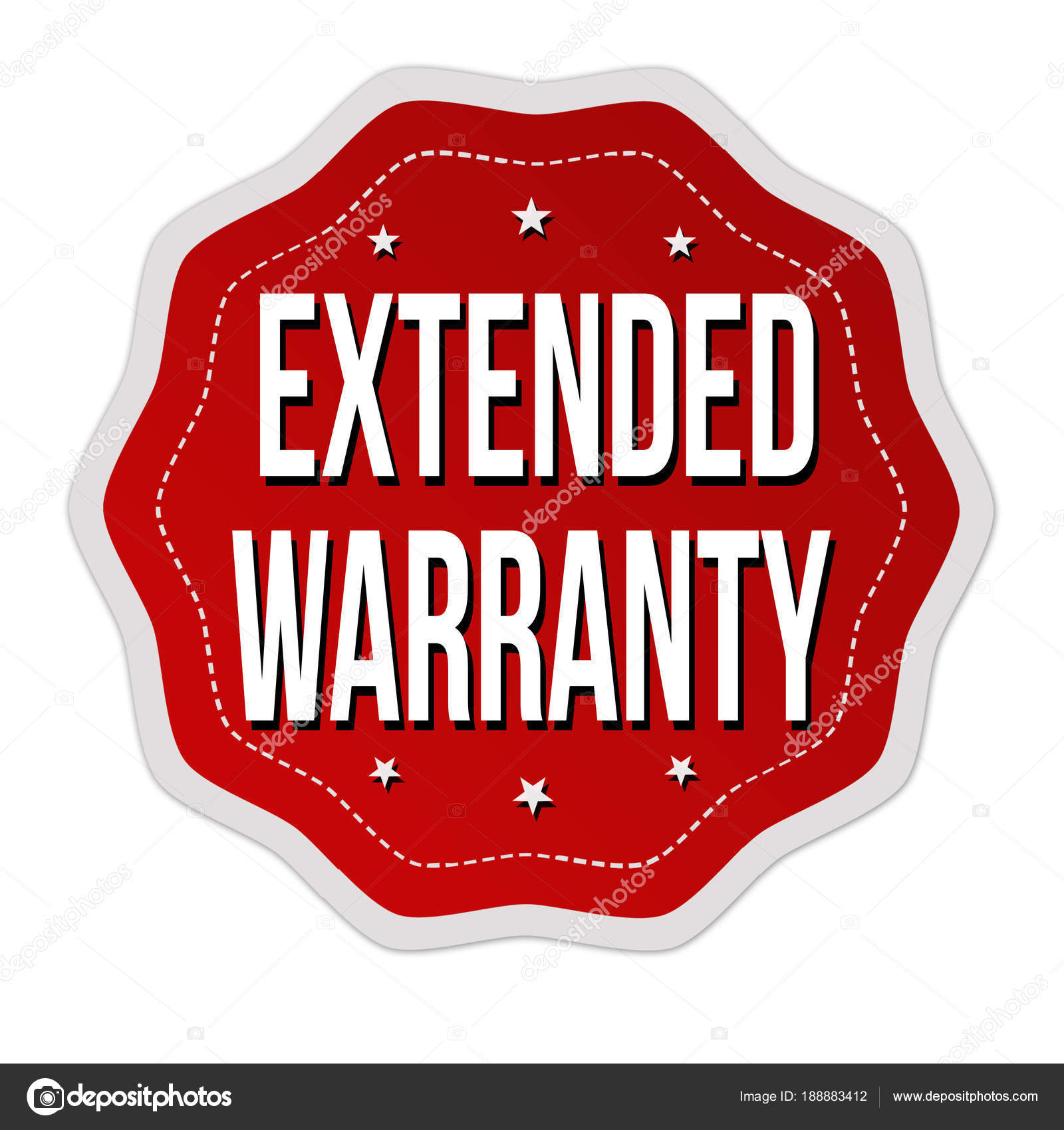Extended warranty label or sticker Stock Vector Image by ©roxanabalint ...