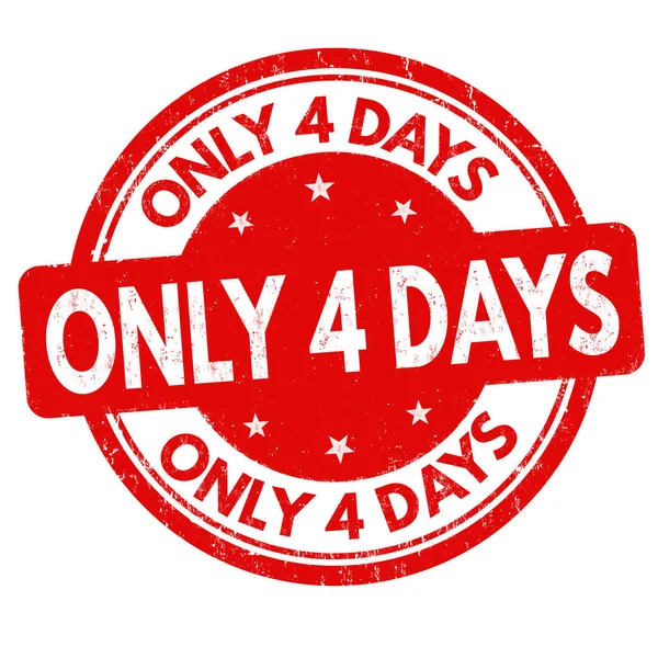 Only 4 days left Vector Art Stock Images | Depositphotos