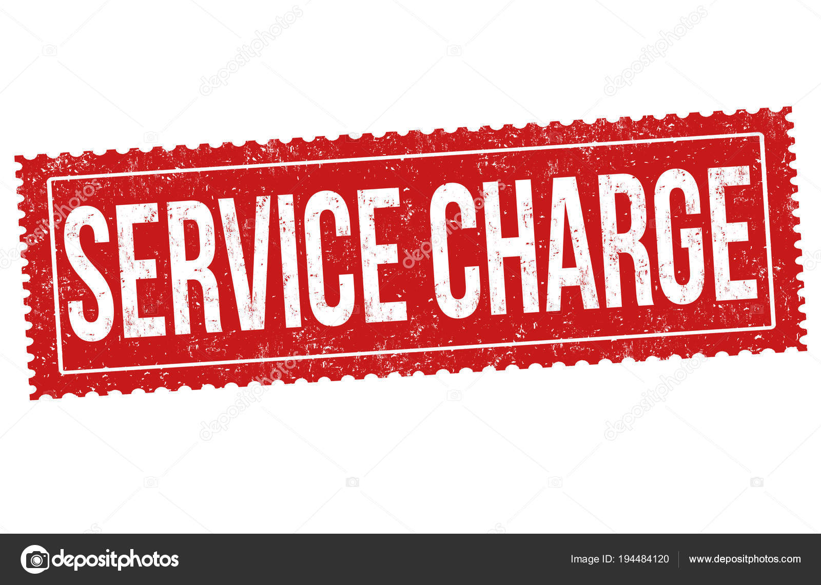 Service charge grunge rubber stamp Stock Vector Image by ©roxanabalint ...
