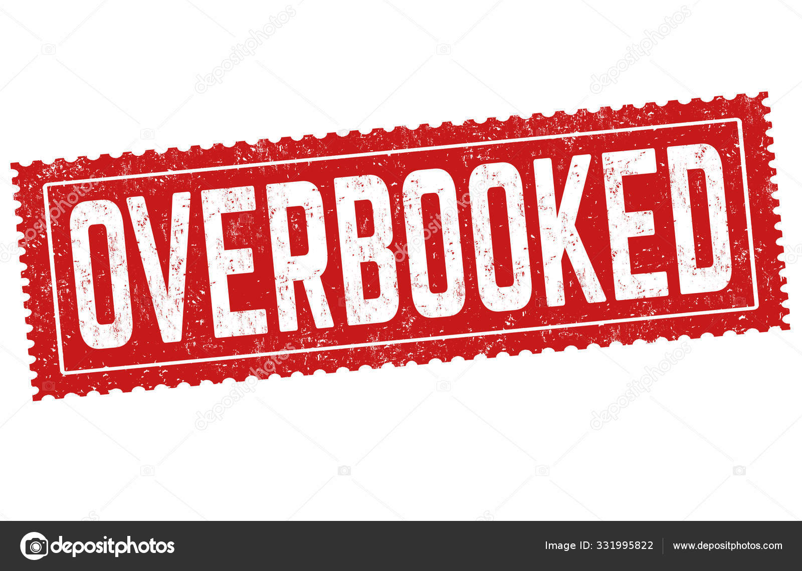 Overbooked sign or stamp Stock Vector Image by ©roxanabalint #331995822
