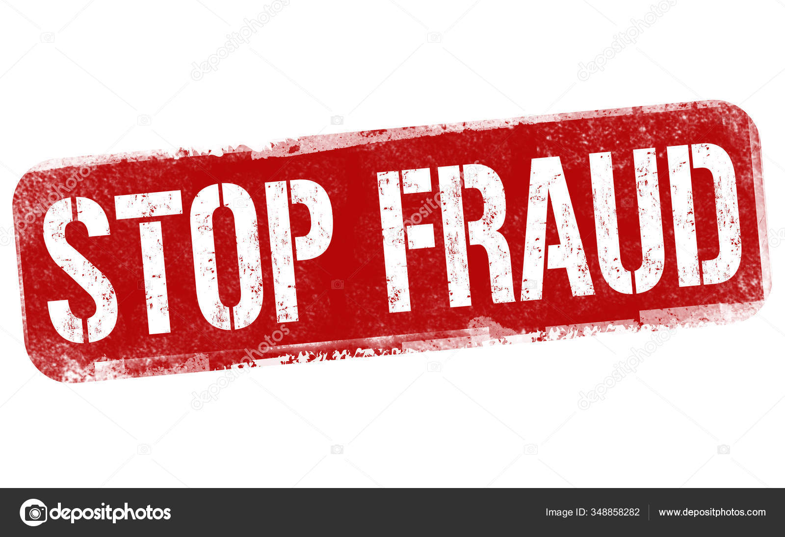Stop Fraud Sign Stamp White Background Vector Illustration Stock Vector ...