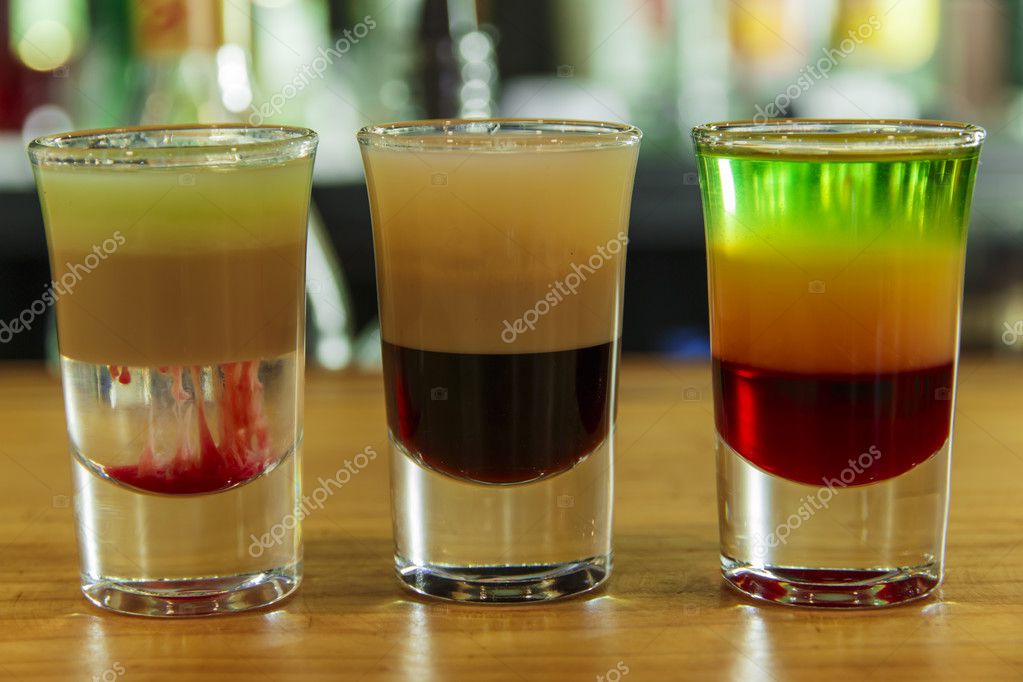 Colorful Alcohol Shots